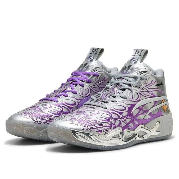 PUMA X Teenage Mutant Ninja Turtles Mb.04 'shredder' Sneakers - Metallic Silver/purple