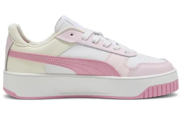 PUMA Carina Street Lace-up Sneakers - White/pink