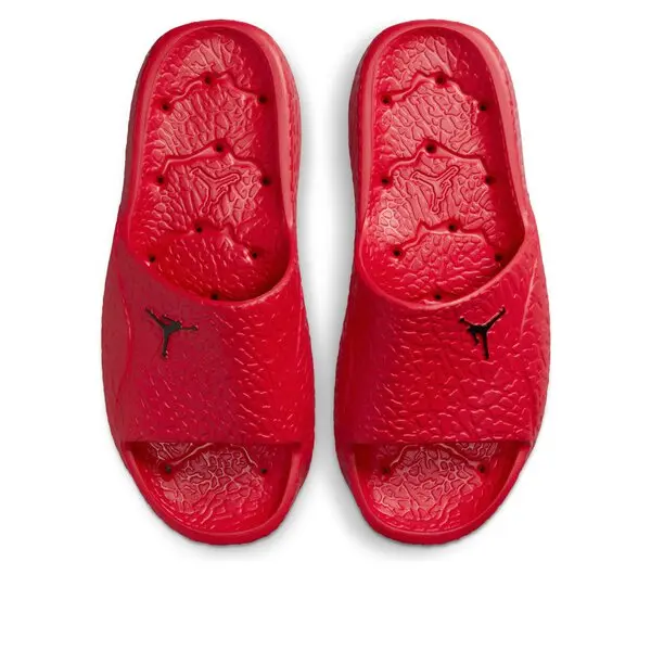 JORDAN Air Franchise Shower Slides - Fire Red/black