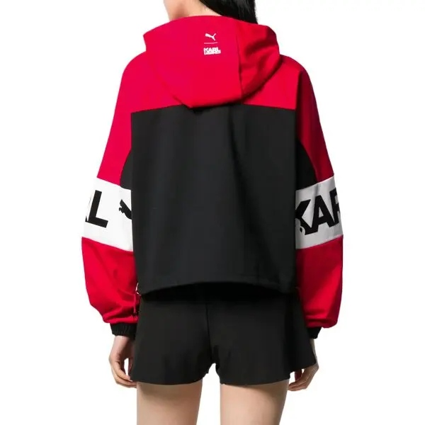 PUMA X Karl Lagerfeld Color Block Half-zip Hoodie