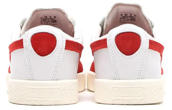 PUMA Basket Vintage Low Top Sneakers - White/red