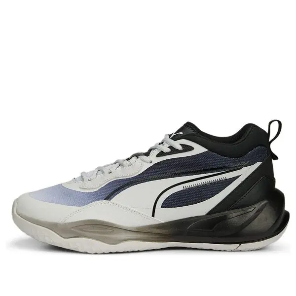 PUMA Playmaker Fade Basketball Sneakers - White/black