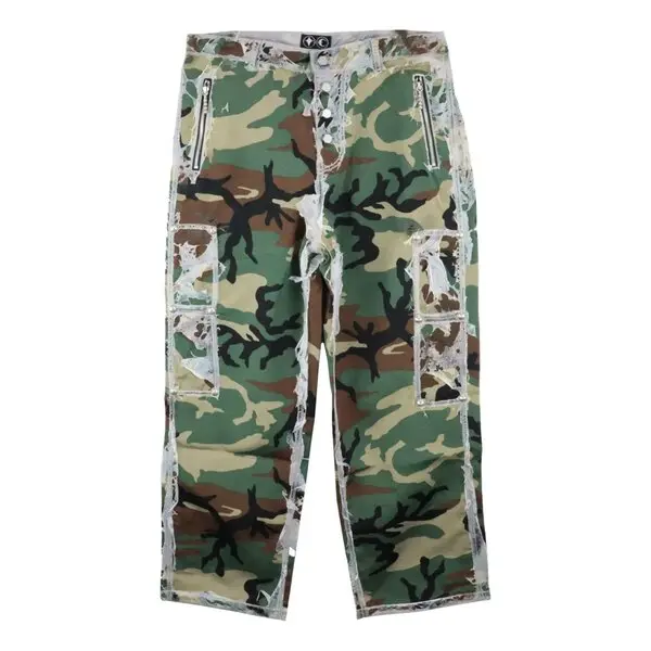 THUG CLUB Burnt Bio Army Pants - Forest Green