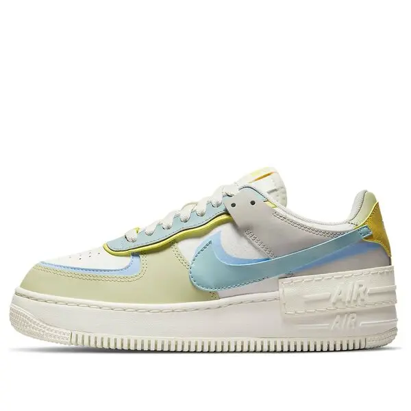 Nike Force 1 Shadow Sneakers - White/yellow/blue