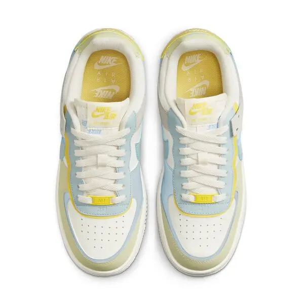Nike Force 1 Shadow Sneakers - White/yellow/blue