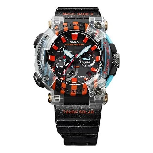 Casio G-shock Frogman Dive Watch With Translucent Accents - Black
