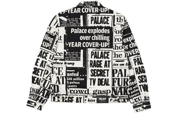 PALACE Ss22 Tabloid Denim Jacket - Black
