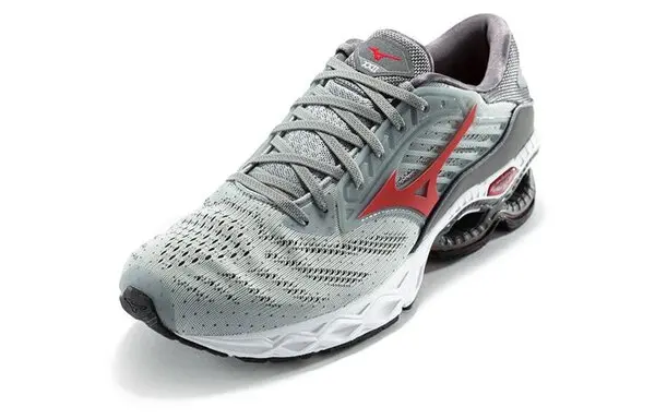 Mizuno Wave Creation Athletic Sneakers - Gray/red