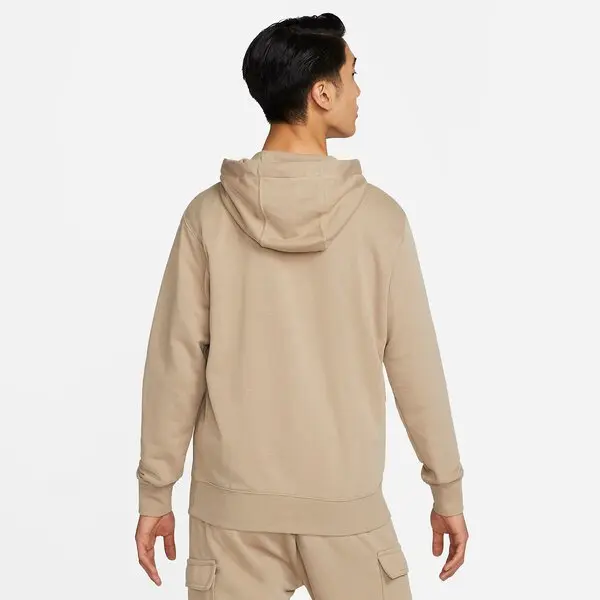 Nike Nsw Club Full Zip Hoodie Asia Sizing 'tan