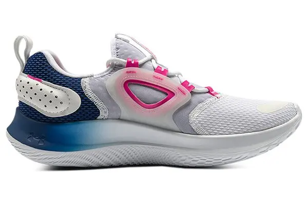 Under Armour Flow Velociti Wind Athletic Sneakers - White/pink/blue