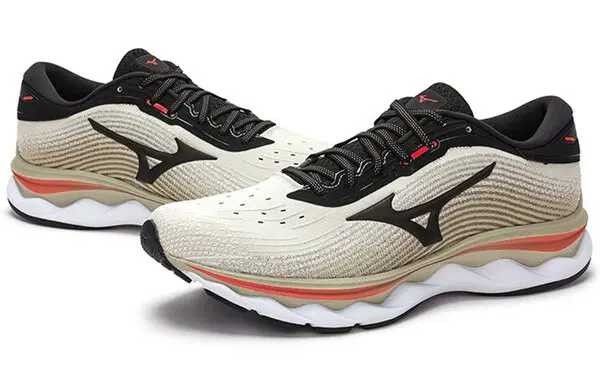 Mizuno Wave Sky 5 Athletic Sneakers - Black/sand/white
