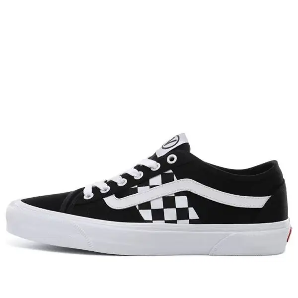 VANS Checkered Low Top Sneakers - Black/white