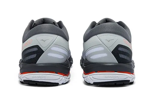 Mizuno Wave Stream 2 Athletic Sneakers - Grey/black/red