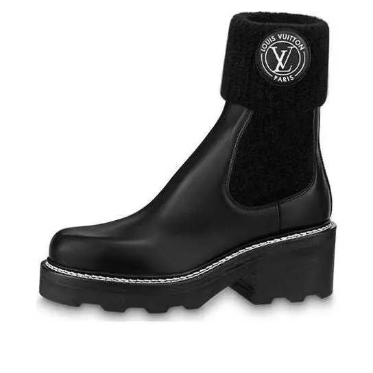 LOUIS VUITTON Ankle Boots - Black/white