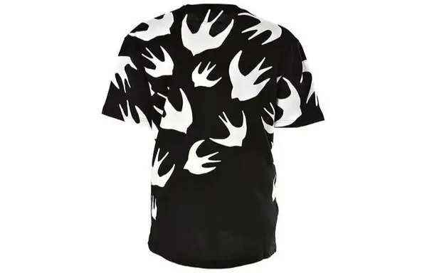 Alexander McQueen Black Swallow Print T-shirt