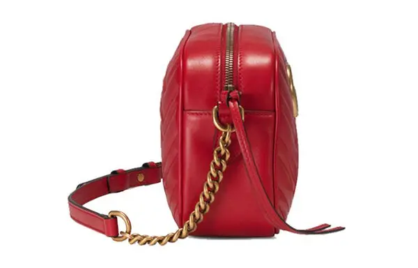 Gucci Gg Marmont Small Shoulder Bag - Red