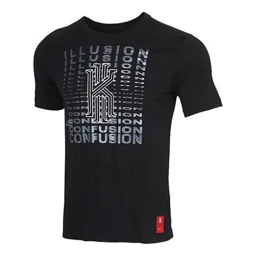 Nike Dri-fit Kyrie Logo Printed Tee - Black