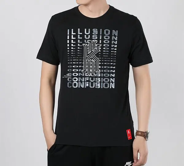 Nike Dri-fit Kyrie Logo Printed Tee - Black