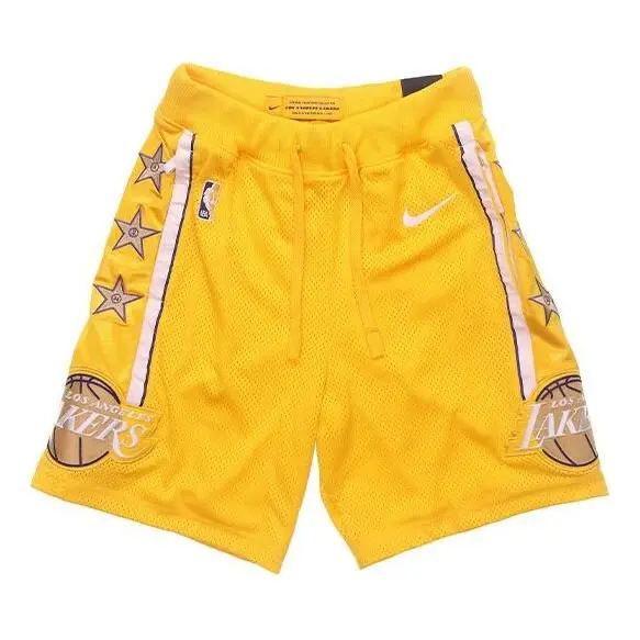 Nike Nba Los Angeles Lakers Basketball Shorts - Yellow