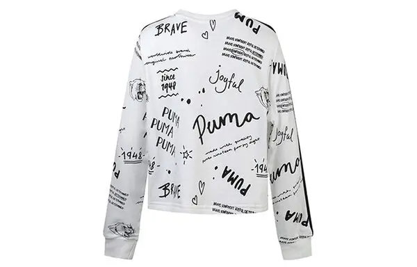 PUMA Classics Logo Crew Aop Knit