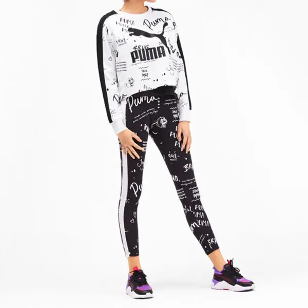 PUMA Classics Logo Crew Aop Knit