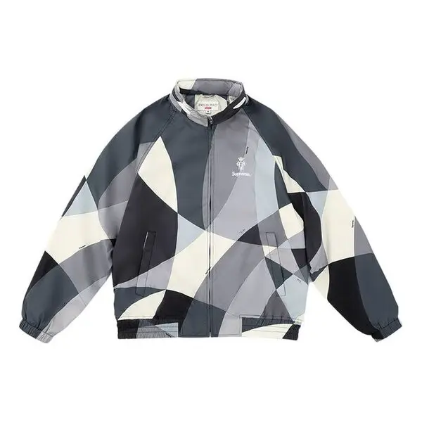 Supreme X Emilio Pucci Sport Jacket - Black/grey/white