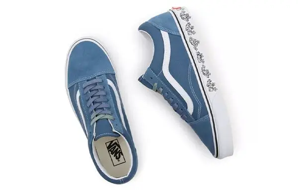 VANS Old Skool Low Top Sneakers - Blue/white