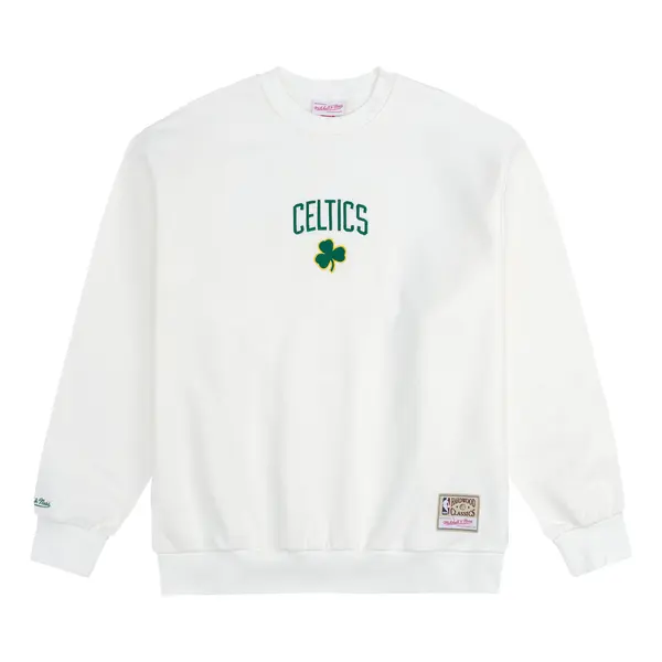 Mitchell & Ness X Nba Boston Celtics Sweatshirt 'white Green - White/green