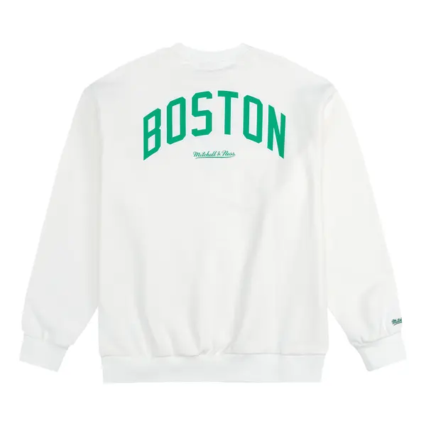 Mitchell & Ness X Nba Boston Celtics Sweatshirt 'white Green