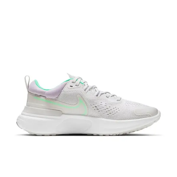 Nike React Miler 2 Sneakers - White/purple/green