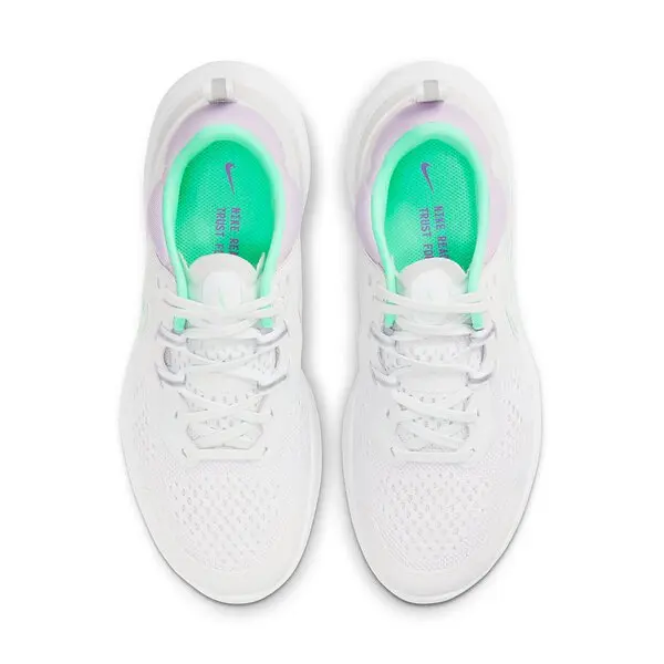 Nike React Miler 2 Sneakers - White/purple/green