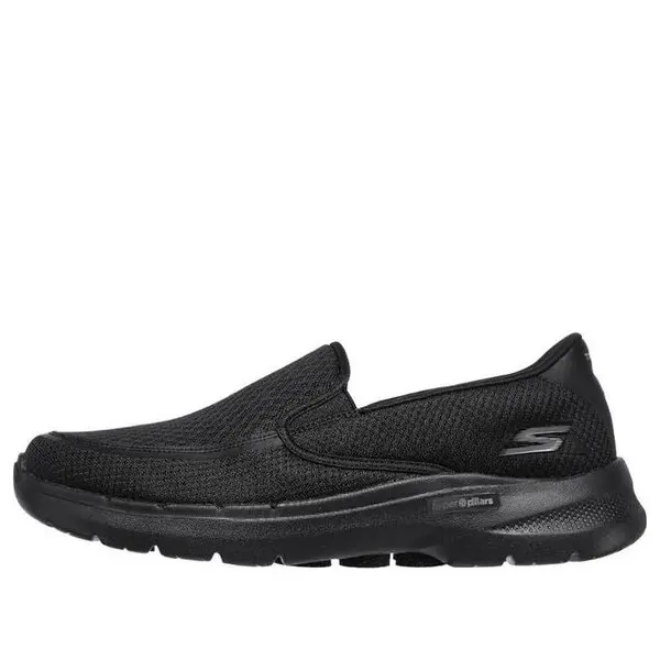 Sketchers Go Walk 6 Slip-on Athletic Sneakers - Black