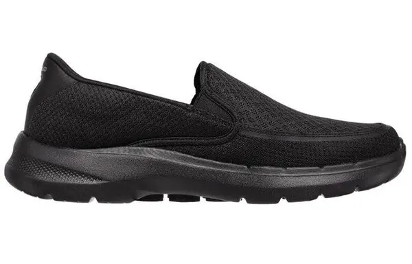 Sketchers Go Walk 6 Slip-on Athletic Sneakers - Black