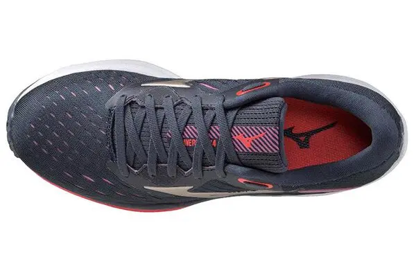 Mizuno Wave Rider 24 Athletic Sneakers - Black/red