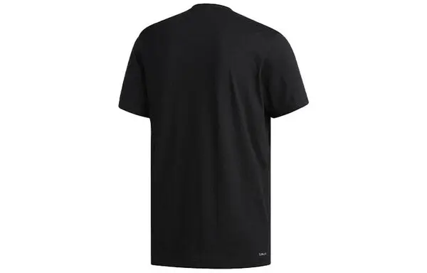 Adidas Basketball Sports Round Neck Pullover Printing Short Sleeve