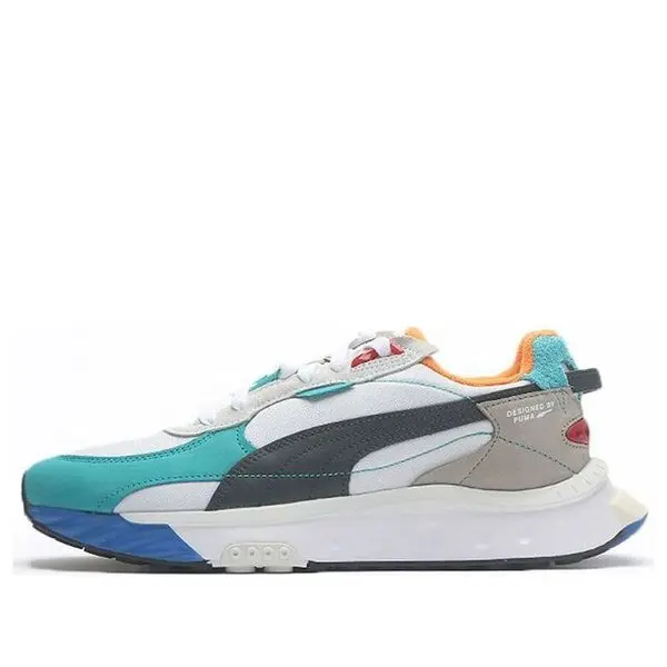 PUMA Wild Rider Layers Low Top Sneakers - Black/green