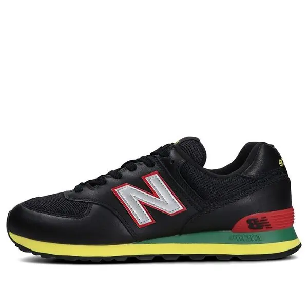 NEW BALANCE 574 V2 Low Top Sneakers - Black/red/green