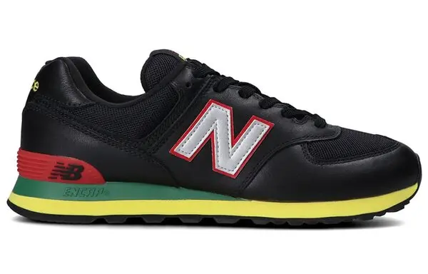 NEW BALANCE 574 V2 Low Top Sneakers - Black/red/green