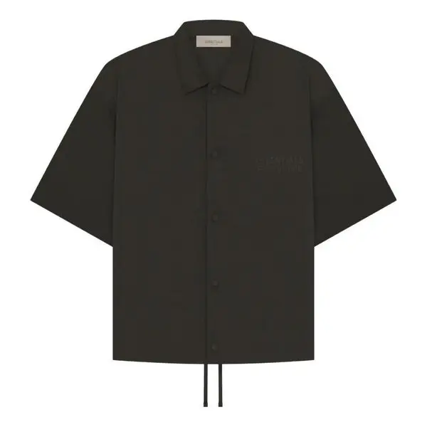 Fear Of God Drop2 Ss23 Short-sleeve Nylon Shirt - Off-black