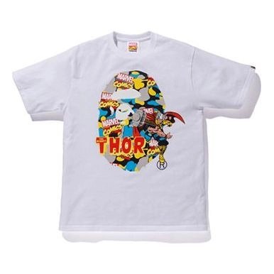 A BATHING APE X Marvel Thor Graphic T-shirt - White