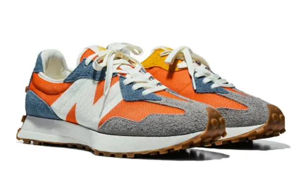 NEW BALANCE 327 Sneakers - Blue/orange