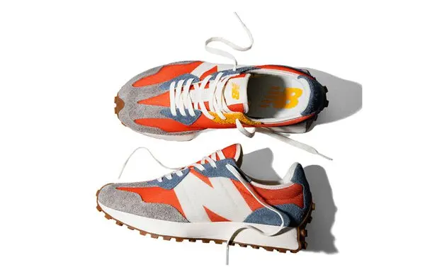 NEW BALANCE 327 Sneakers - Blue/orange