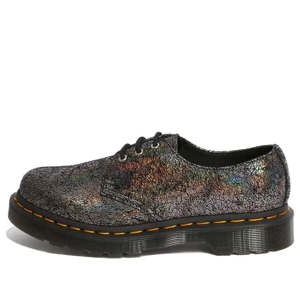 Dr. Martens 1461 Metallic Oxford Shoes - Silver/black