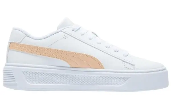 PUMA Smash Platform V3 Sneakers - White/orange