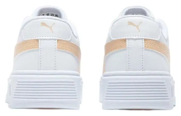 PUMA Smash Platform V3 Sneakers - White/orange