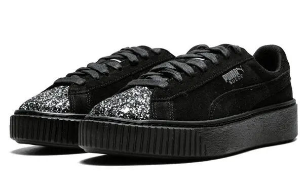 PUMA Suede Platform "crushed Gem" Sneakers - Black