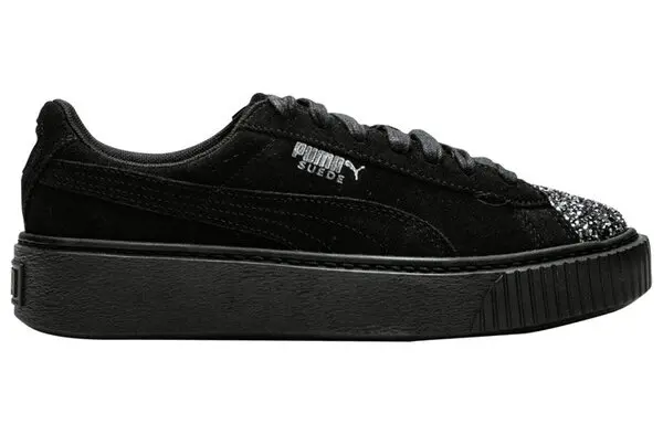 PUMA Suede Platform "crushed Gem" Sneakers - Black