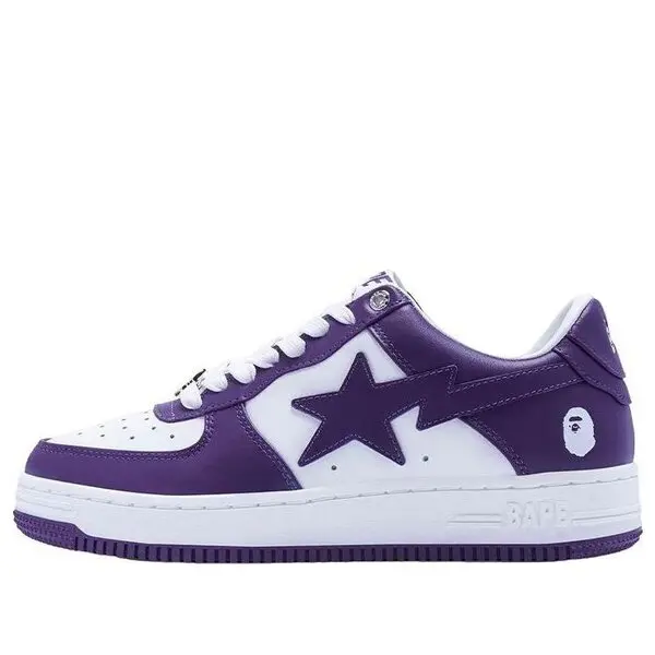 A BATHING APE Sta "white Purple - White/purple