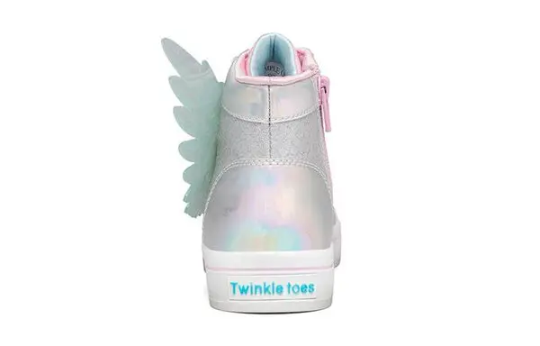 Sketchers Twi-lites 2.0 High Top Sneakers With Embellished Toe And Wing Detailing