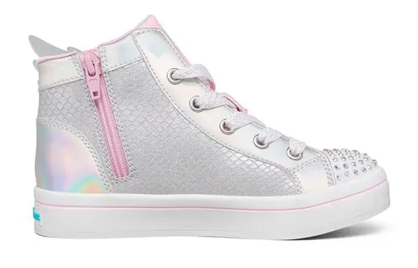 Sketchers Twi-lites 2.0 High Top Sneakers With Embellished Toe And Wing Detailing